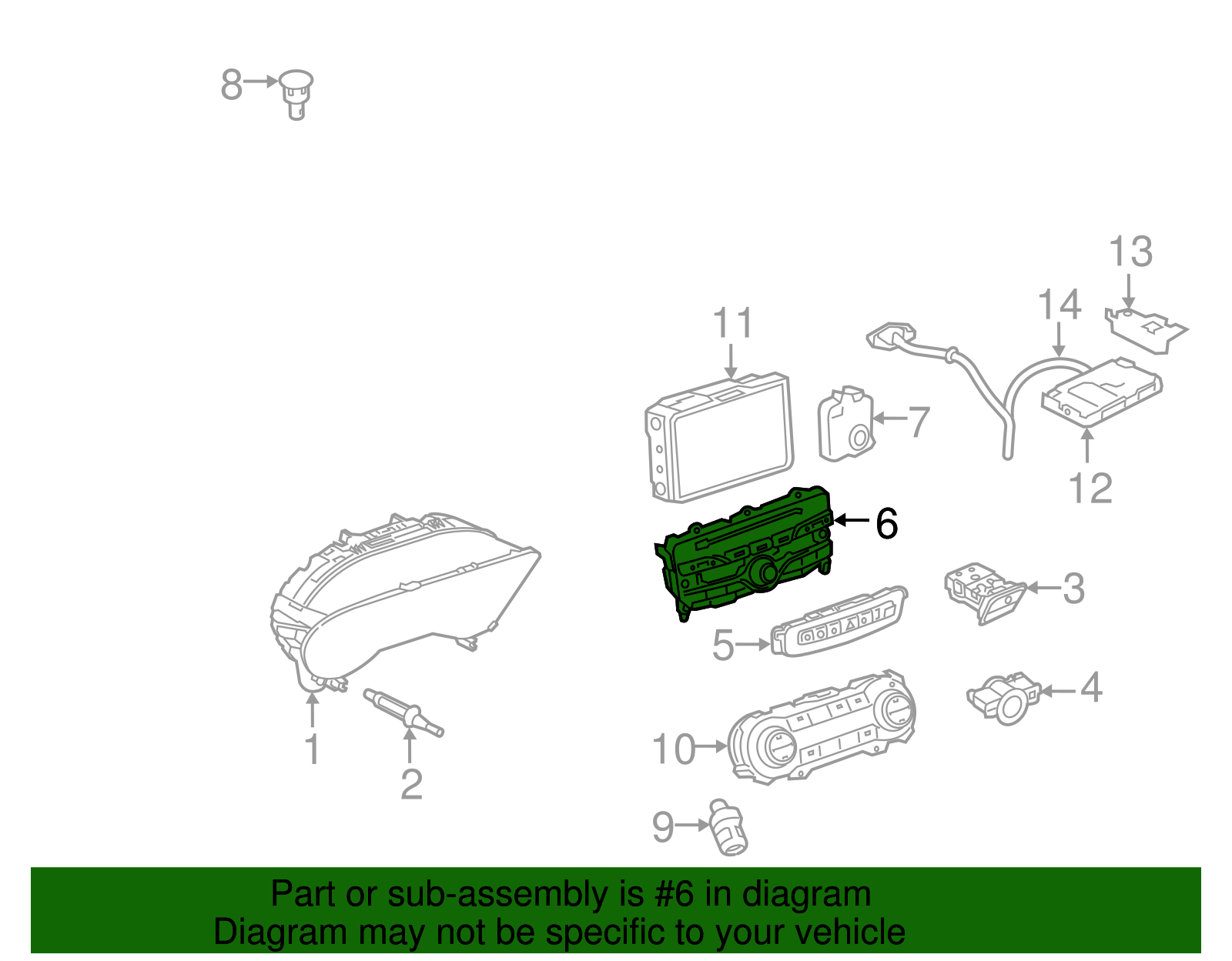 25391-5DA1B - Radio Module Interface 2017-2019 Infiniti QX30 ...