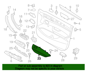 51-41-7-258-801 - Armrest - 2011-2018 BMW | Buy BMW Parts Now