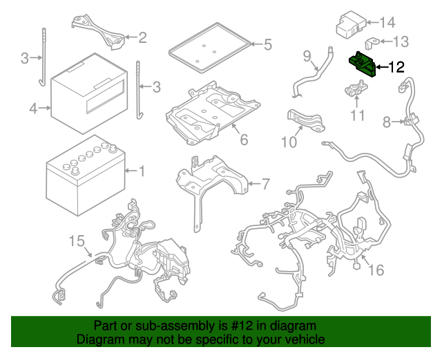 24380-JA00A - Holder 2009-2014 Nissan | Nissan Parts & Accessories Online