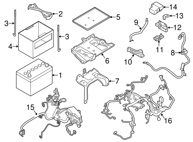 24380-JA00A - Holder 2009-2014 Nissan | Nissan Parts & Accessories Online