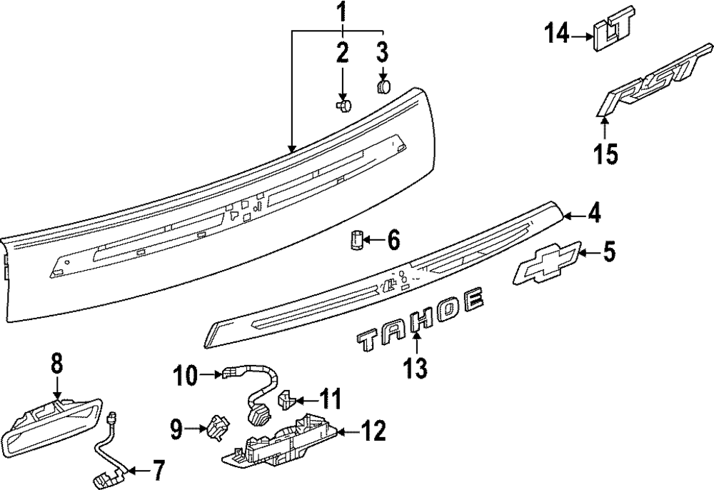2021-2024 Chevrolet Tahoe Applique Kit 86823363 | Capital Chevy Parts