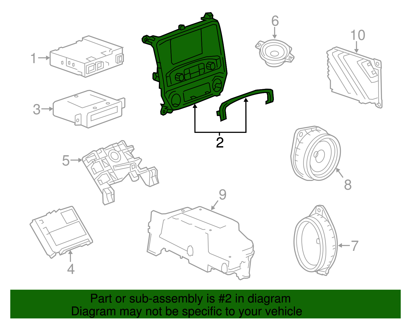 Buy Genuine GM Auto Parts - Control (Part # 23383730) | GM Parts Store
