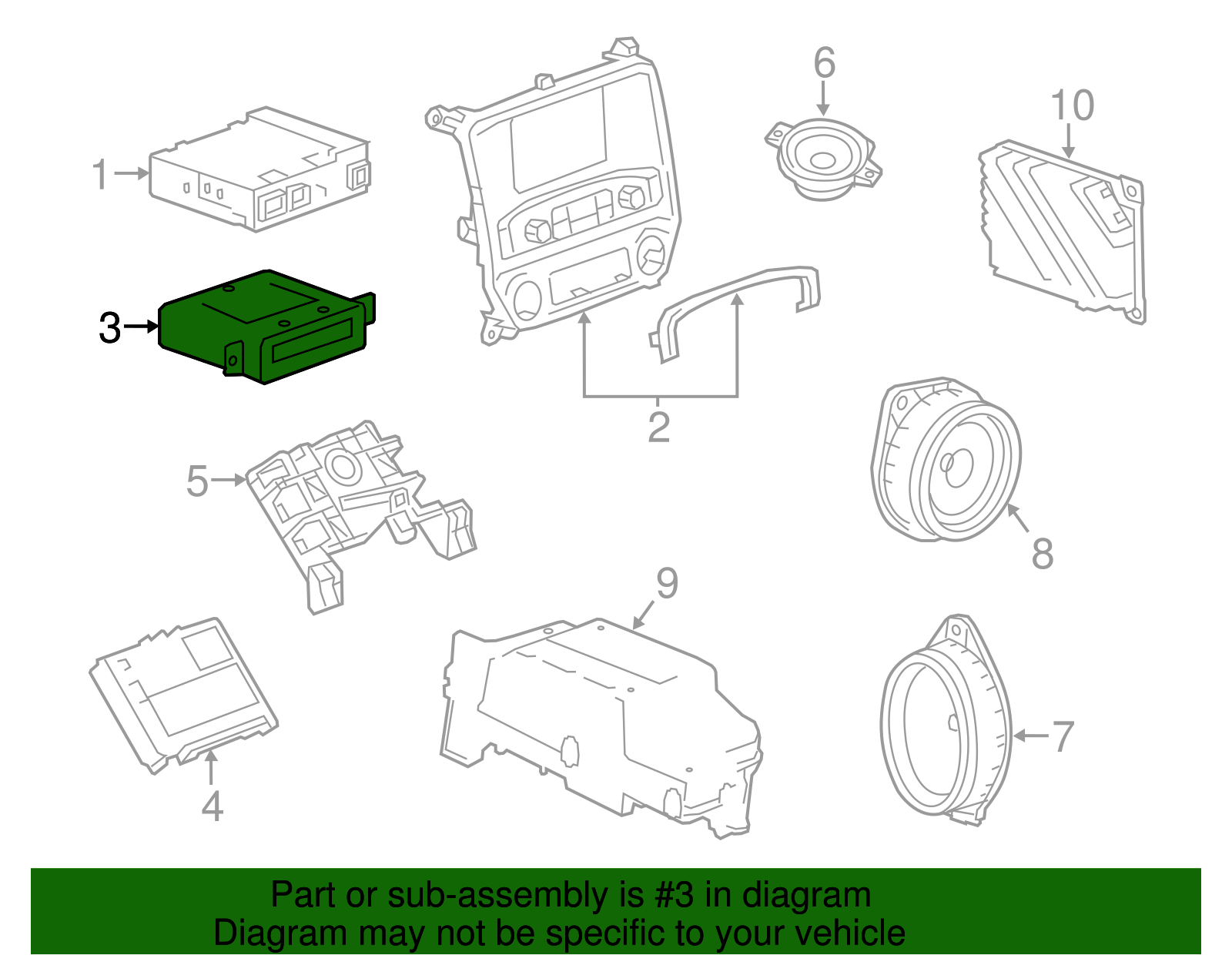 84214291 - High-Quality CD Player for 2015 GM | AutoNation Parts