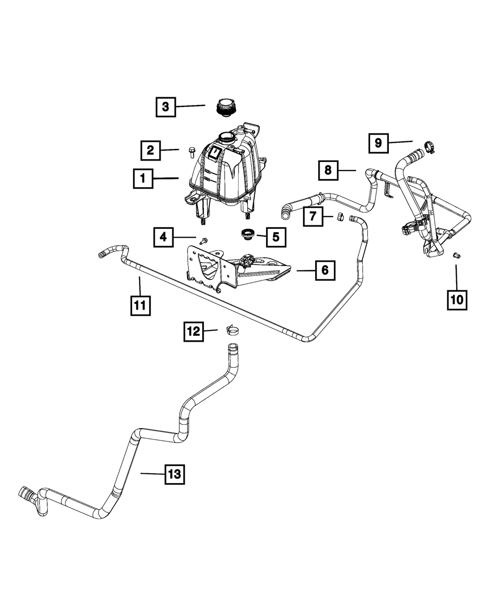 2022-2025 Ram Coolant Recovery Bottle 57008689AB | OEM Parts Online