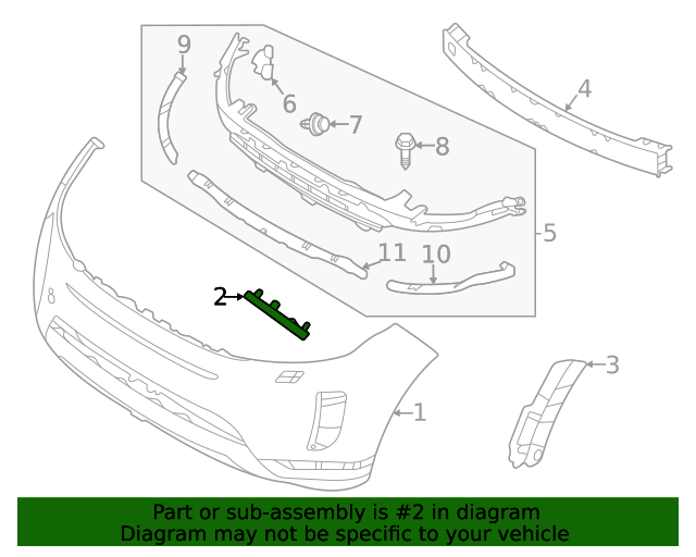 Genuine OEM Bracket -Bumper Part# LR137680 Fits 2021-2023 Land Rover ...