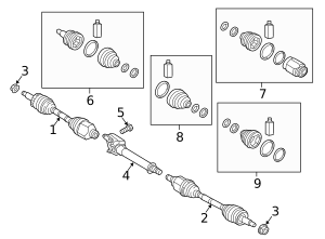 495R5-R0300 - Inner Boot 2022-2023 Kia Carnival | Kia.Parts Store