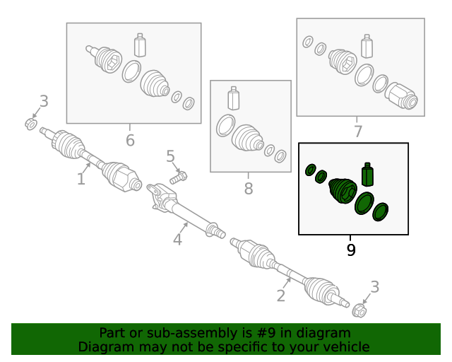 495R5-R0300 - Inner Boot 2022-2023 Kia Carnival | Kia.Parts Store