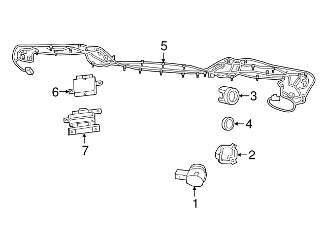 2018-2020 Jeep Wrangler Parking Aid Sensor Bracket 68295603AC ...