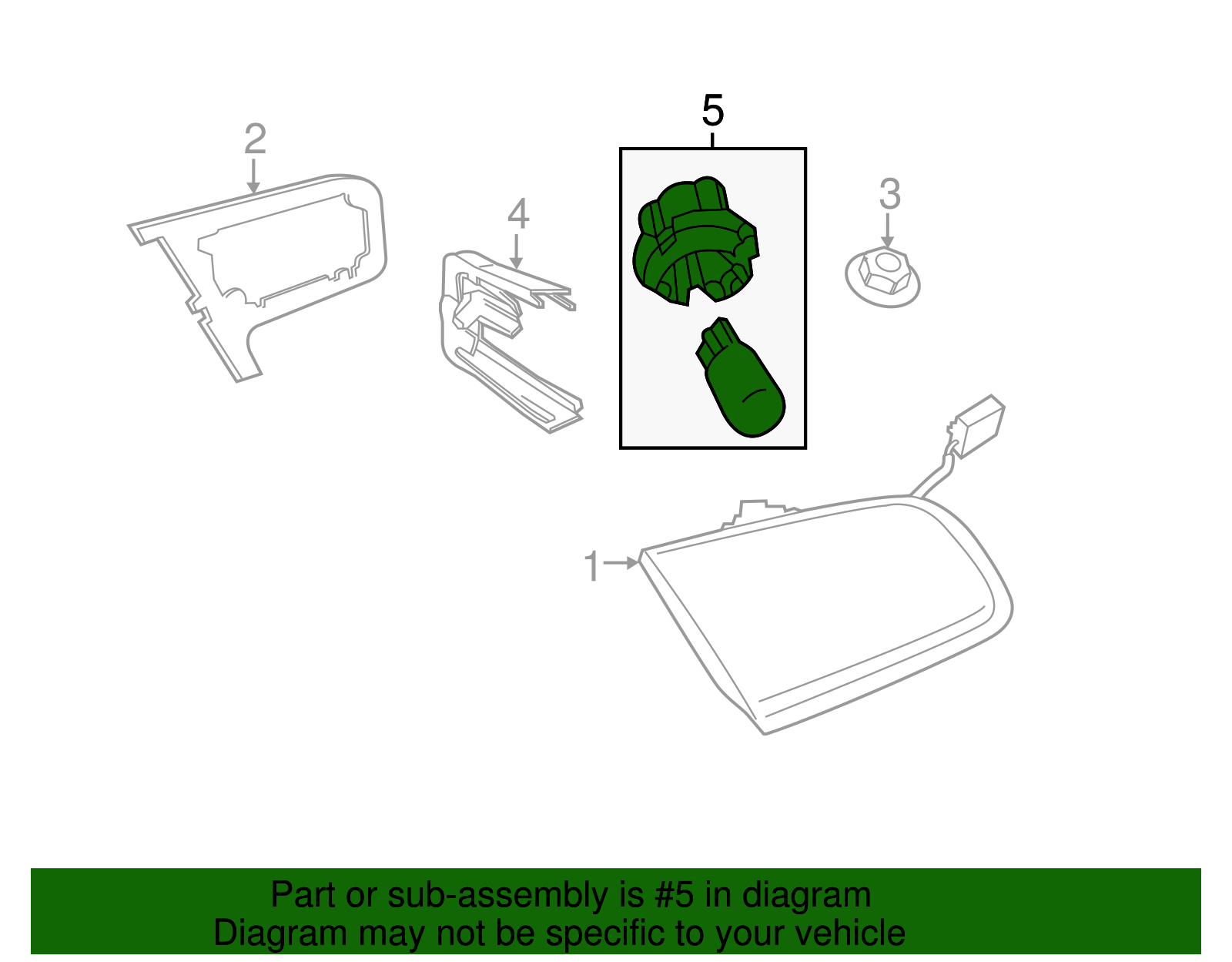 Genuine BMW 63-21-7-207-528 | Tail Lamp Bulb Socket, Black (H21W ...