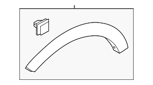 87711-3W000 - Wheel Flare 2011-2016 Kia Sportage | Kia.Parts Store
