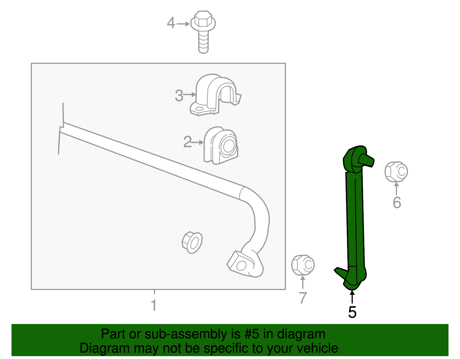 2012-2020 Chevrolet Sonic Front Suspension Stabilizer Bar Link 42342547 ...
