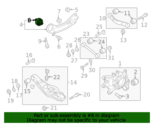 55274-C5000 - Trailing Arm Bushing 2016-2020 Kia Sorento | Kia.Parts Store