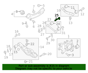 55260-2P300 - Lateral Arm Adjust Bolt 2016-2025 Kia Sorento | Kia.Parts ...