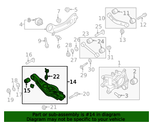55220-C5061 - Lower Control Arm 2016-2020 Kia Sorento | Kia.Parts Store