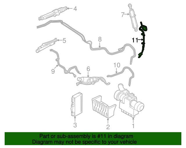 54-37-7-128-767 - Hydraulic hose left 2007-2013 BMW | AutoNation Parts