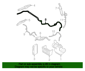 54377128768 - 2007-2013 BMW Convertible Top Hydraulic Line (54-37-7-128 ...