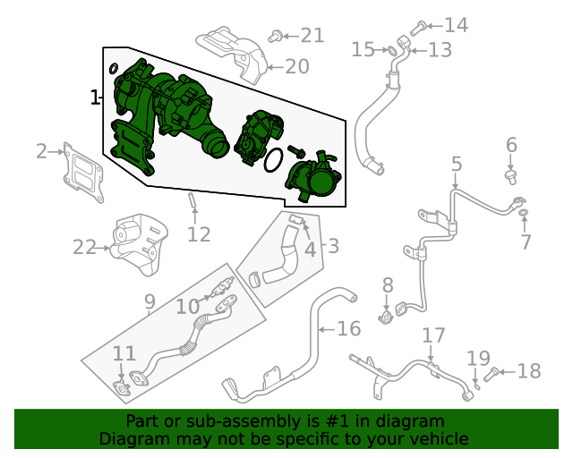 2021-2023 Kia Turbocharger 28231-2MHB0 | Kia Automotive Parts