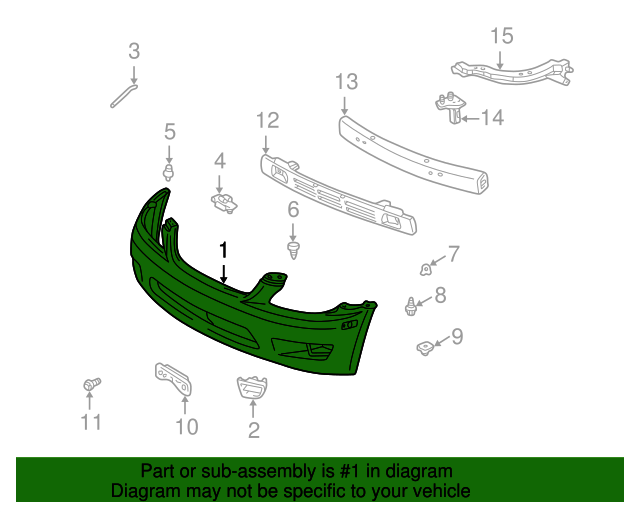 Lexus OEM Bumper Cover Part# 52119-53904 | OEM Vehicle Parts