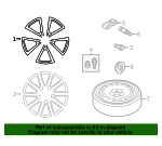 2019-2023 Porsche Cayenne Wheel, Alloy 9Y0-601-025-AQ-041 | Porsche Marin