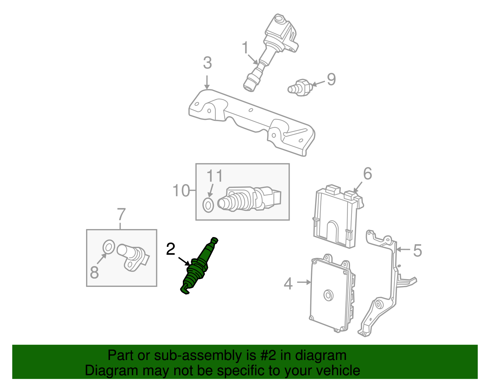 12290-RB1-003 - 2003-2013 Honda - Spark Plug (IZFR6K13) (Iridium) (Ngk ...