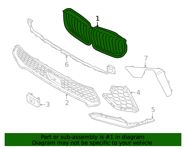 51-13-8-746-966 - Grill front 2020-2023 BMW X5 | AutoNationParts.com