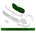 Genuine BMW 51-13-8-746-966 | F95 X5M Competition Gloss Black Kidney ...