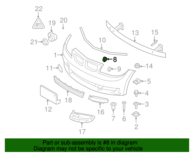 61-67-7-190-494 - Cover cap, primed, right 2008-2013 BMW ...