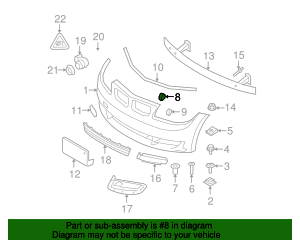 61-67-7-190-494 - Cover cap, primed, right 2008-2013 BMW ...