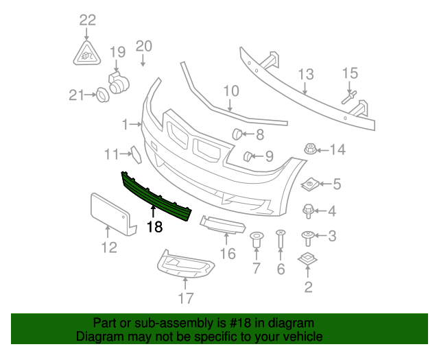 51117178710 - 2008-2011 BMW Lower Grille (51-11-7-178-710) | BMW of ...