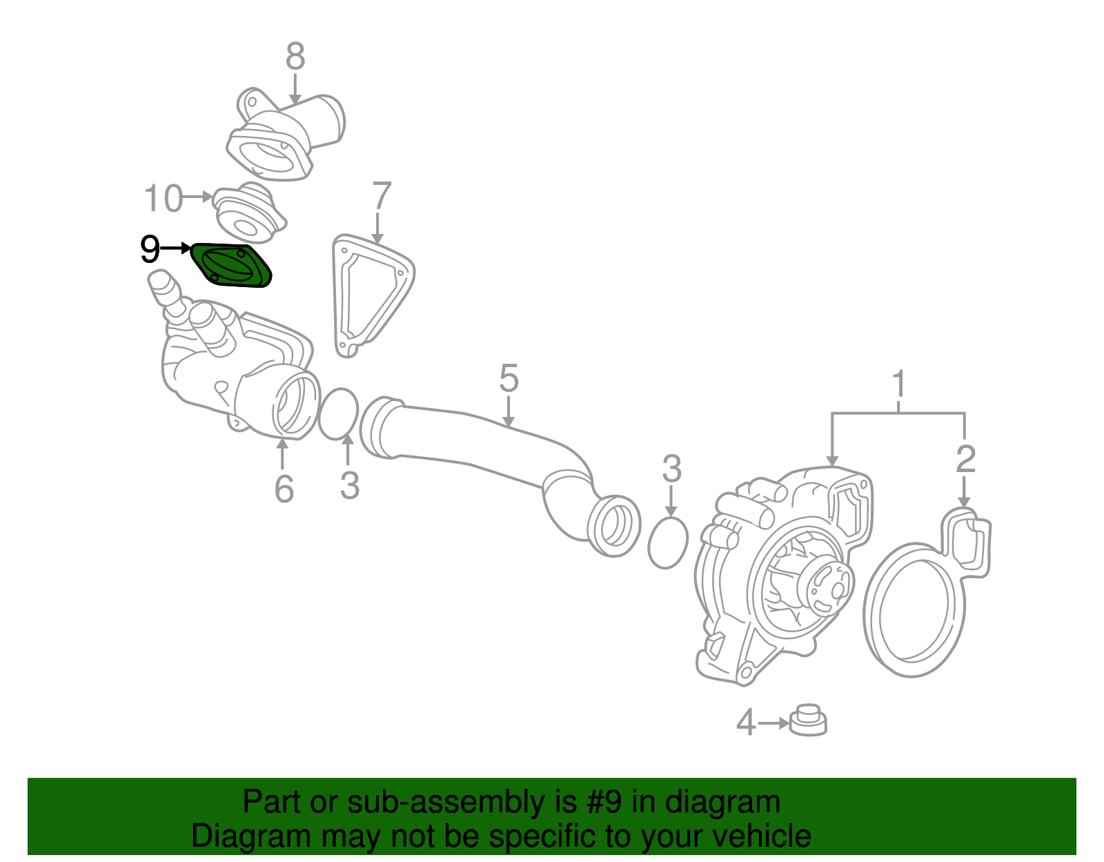 3522676 - Engine Coolant Thermostat O-Ring 1985-2017 GM | GMPartsNow