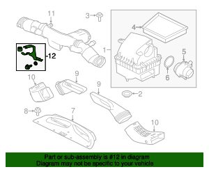2010-2023 Jaguar Air Inlet Tube Bracket C2P17060 | JaguarParts.com