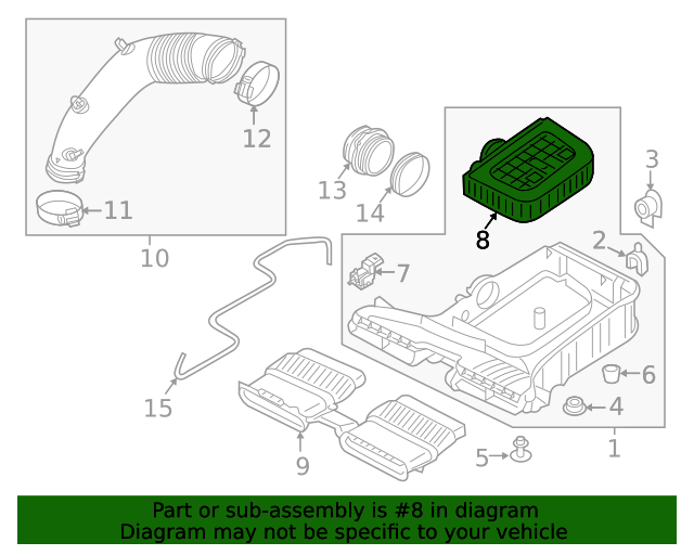 2017-2024 Audi Q7 Air Filter 4M0-133-843-C | OEM Parts Online
