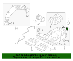 2017-2023 Audi Air Cleaner Assembly Bumper 4M0-133-567-A | Audi USA Parts