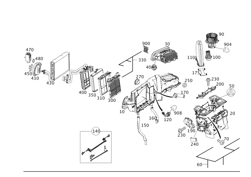 2008-2017 Mercedes-Benz | Hose | 204-830-05-96 | OEM Vehicle Parts