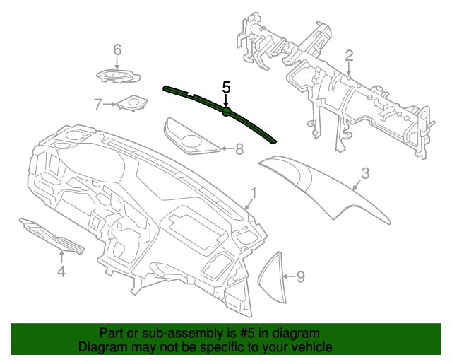 2011-2016 Kia Optima Defroster Panel 97314 2T000 | OEM Parts Online