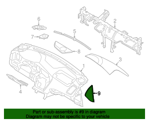 2011-2015 Kia Optima Side Cover - Passenger Side (RH) 84767-2T000VA ...