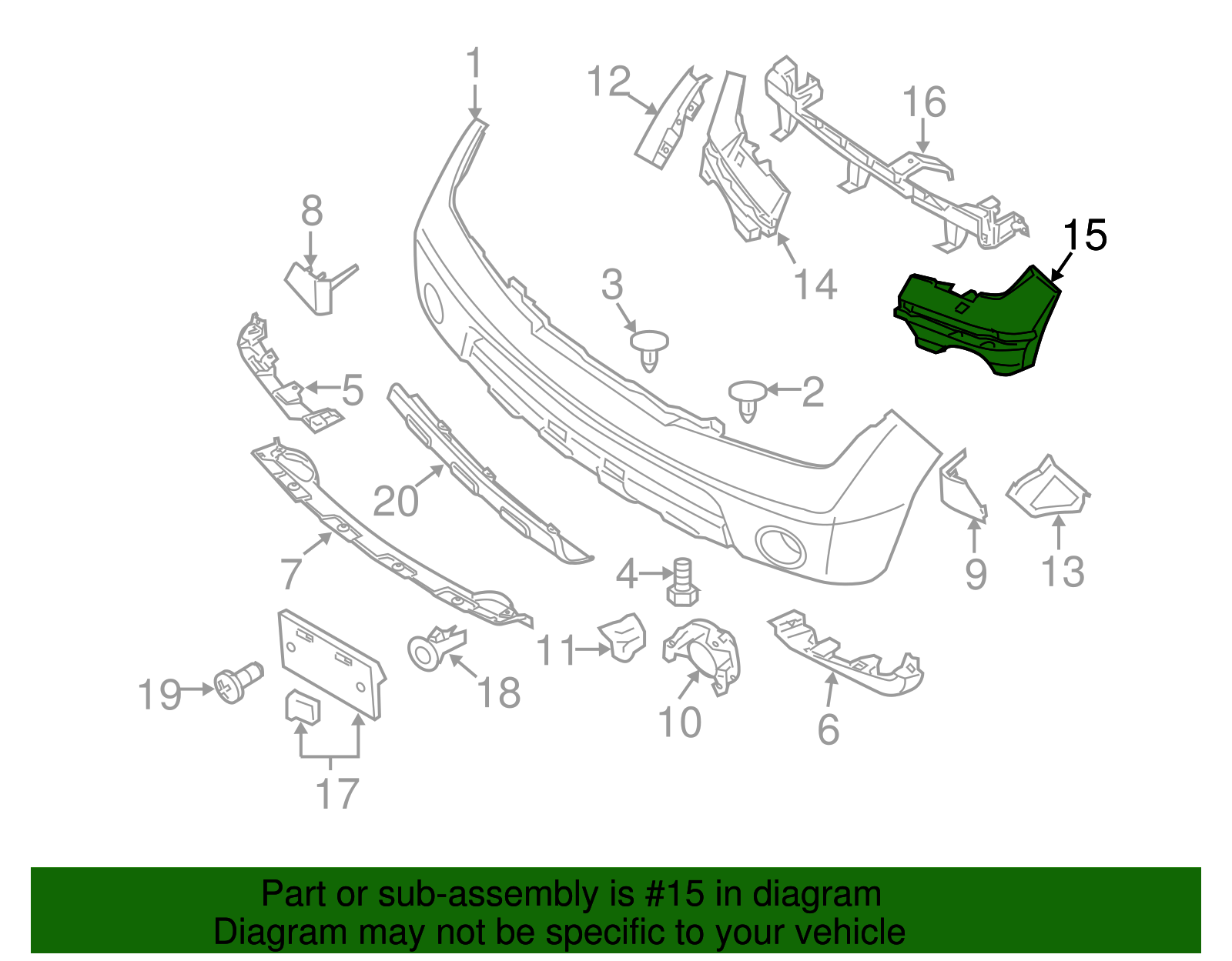 2008-2012 Nissan Pathfinder Reinforced Bracket 62223-ZS01A | Nissan RVA
