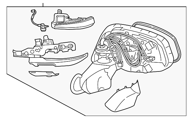 87940-42L50 - Mirror Assembly - 2019-2024 Toyota | OEM Genuine Toyota Parts