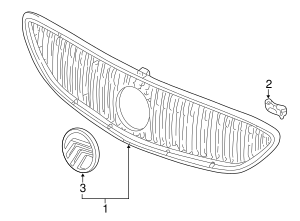 YF4Z-8213-AB 2000-2005 Mercury Emblem | Fairway Ford Parts