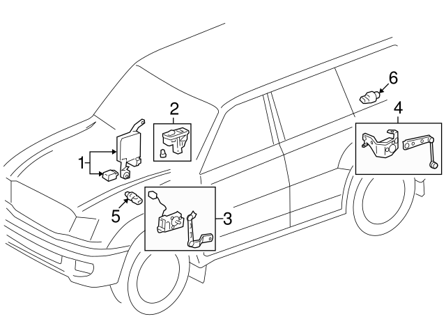 2006-2007 Toyota Land Cruiser Temp Sensor 89454-60010 | Toyota Parts Center