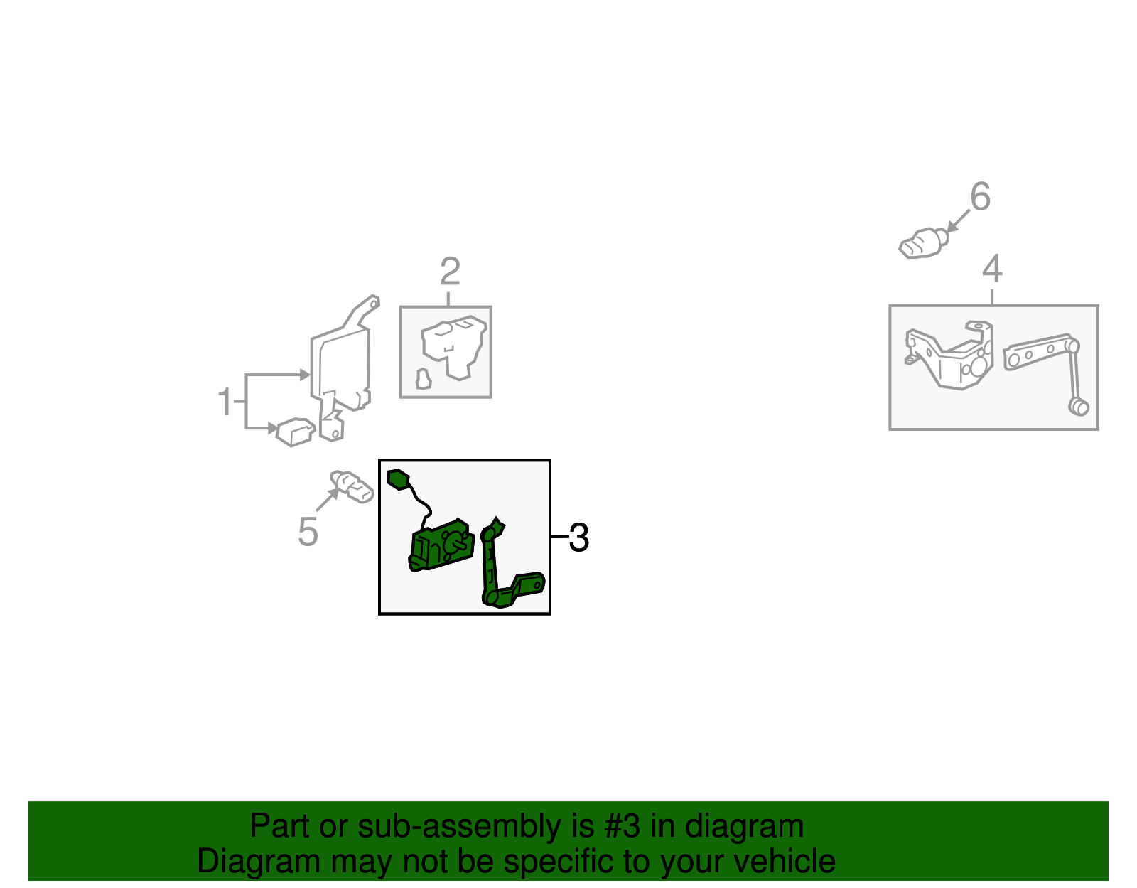 2006-2007 Toyota Land Cruiser Height Sensor 89405-60012 | Retail ...
