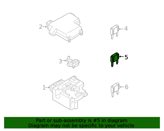Genuine Fuse for 2015-2024 Hyundai | Part# 18790-04934 | Hyundai OEM ...