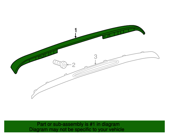 2015-2017 Volkswagen Touareg Spoiler 7P6-827-934-A-041 | OEM Parts Online