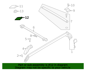 M2DZ-7850002-A - Upper Molding Retainer 2021-2024 Ford Bronco ...
