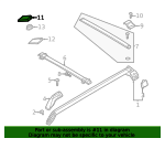 Genuine OEM Ford Part - Upper Molding M2DZ-7850462-AAPTM | Genuine OEM ...