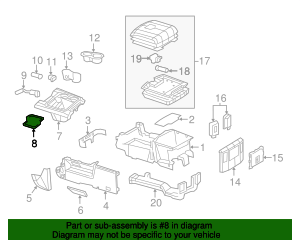 2014-2020 Ram Console Mat 68437037AA | TascaParts.com