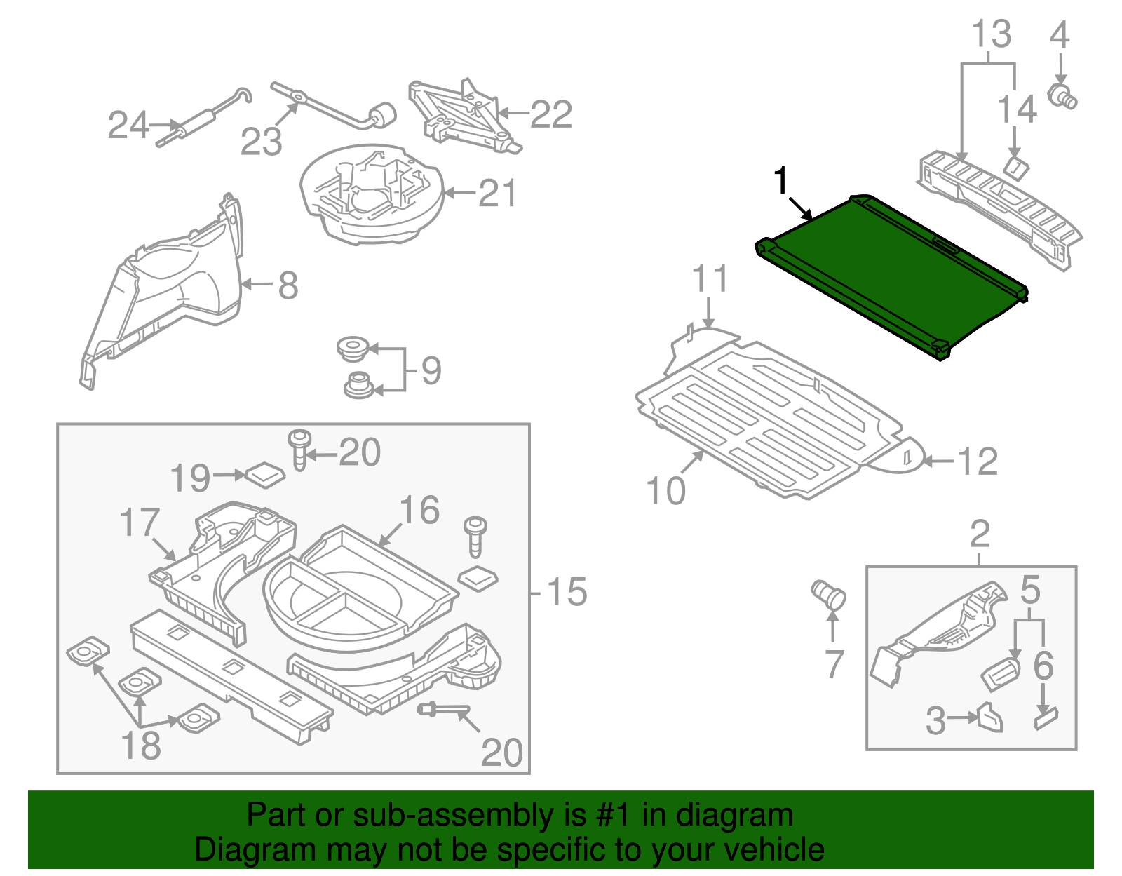 Genuine Cargo Cover for 2009-2012 Hyundai Elantra | Part# 85930-2L500 ...