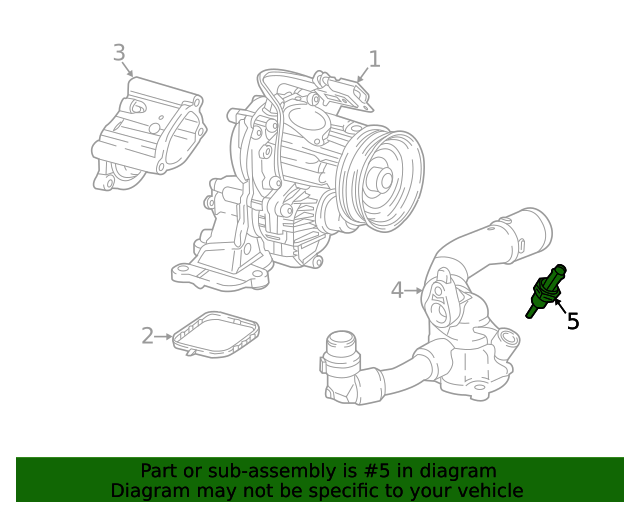 2018-2019 Jeep Wrangler Cylinder Head Temp Sensor 68224451AA ...