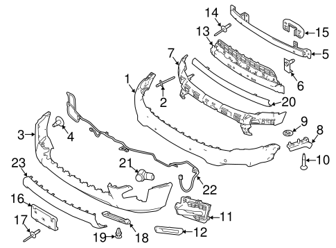 Bumper & Components - Front for 2015 Ford Expedition | OEM Ford Part Online