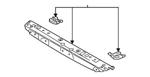 Genuine OEM Upper Tie Bar Part# 53029FL01A9P Fits 2017-2023 Subaru ...